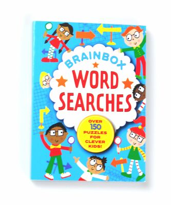 Brain Box Kids Word Searches Puzzle Book (Blue) Travel Size | eBay ...