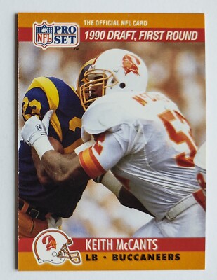 KEITH McCANTS 1990 Pro Set Football Rookie #672 Tampa Bay Buccaneers | eBay