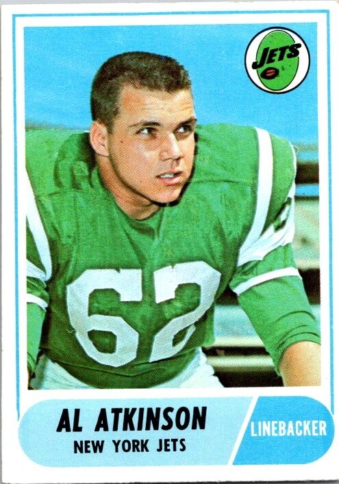 1968 TOPPS FOOTBALL #195 AL ATKINSON MID GRADE JA | eBay