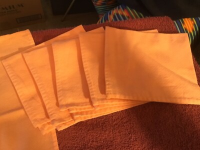 Set of 6 Peach Color Cloth Napkins | eBay