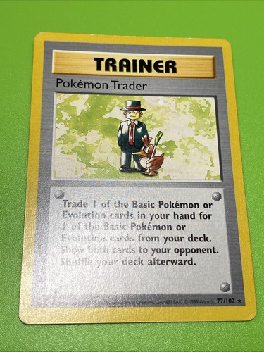 LP Pokémon Trader 1999 WotC US Pokemon Base Set Shadowless 77/102 Rare ...