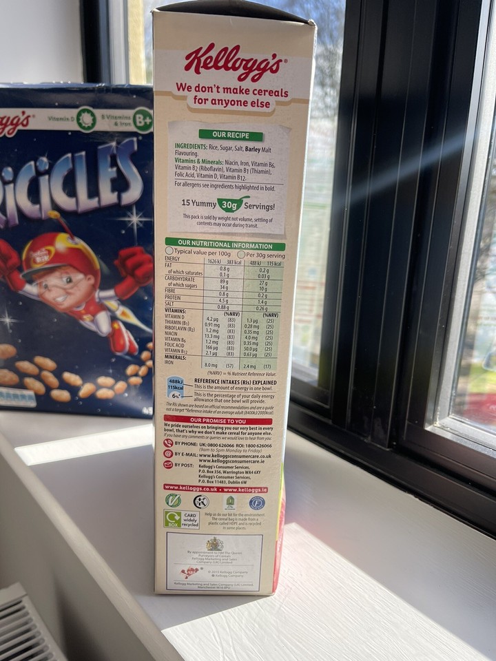 Kelloggs Discontinued Ricicles New Full Size Collectors | eBay UK