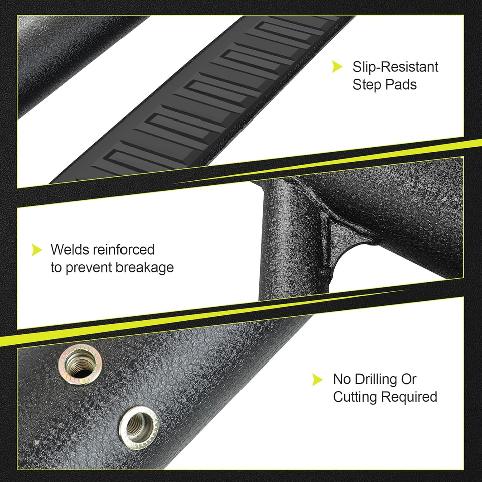 2015-2025 Chevy Colorado Crew Cab Drop Down Side Step Rock Slider ...