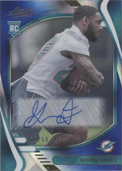2021 Panini Absolute - Rookies Gerrid Doaks #189 Blue Diamonds ...