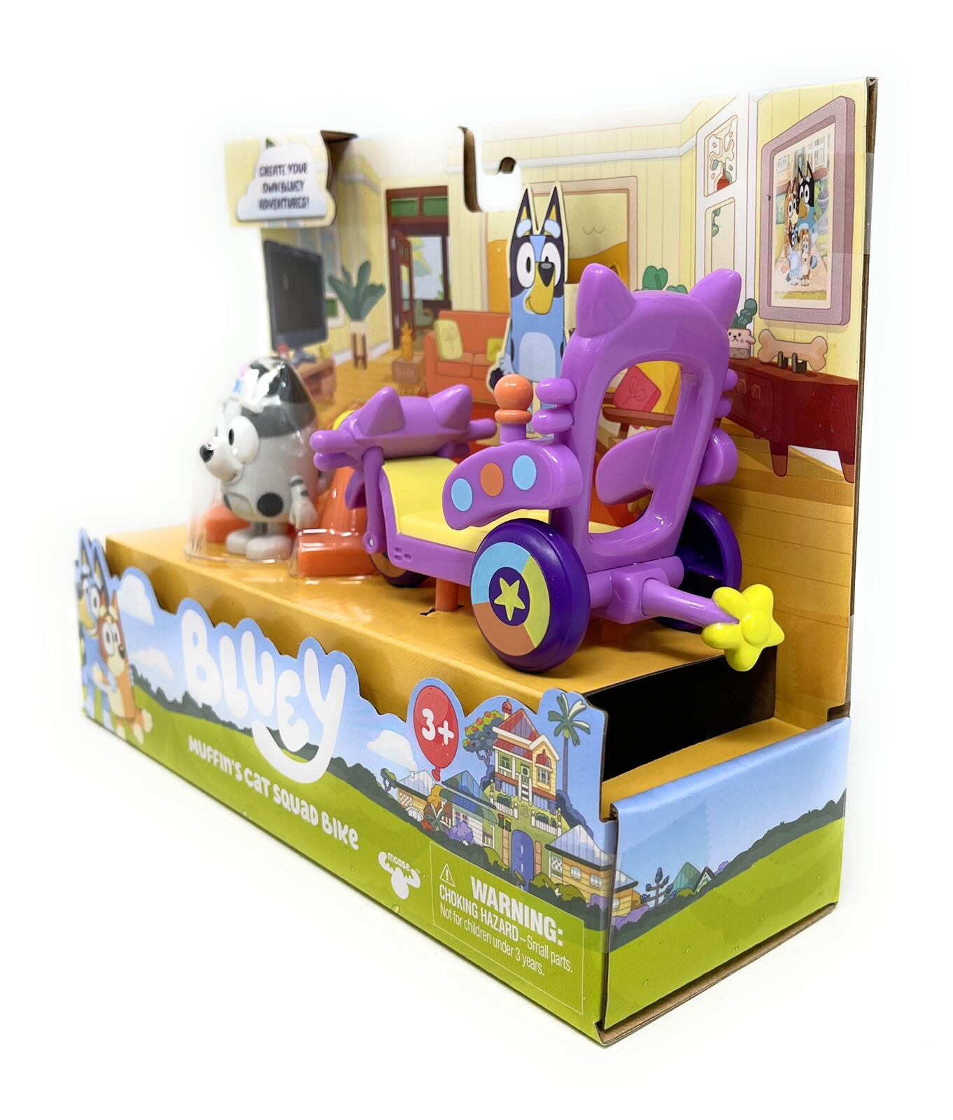 Bluey Muffin’s Cat Squad Bike with Muffin Figure Bluey And Friends ...