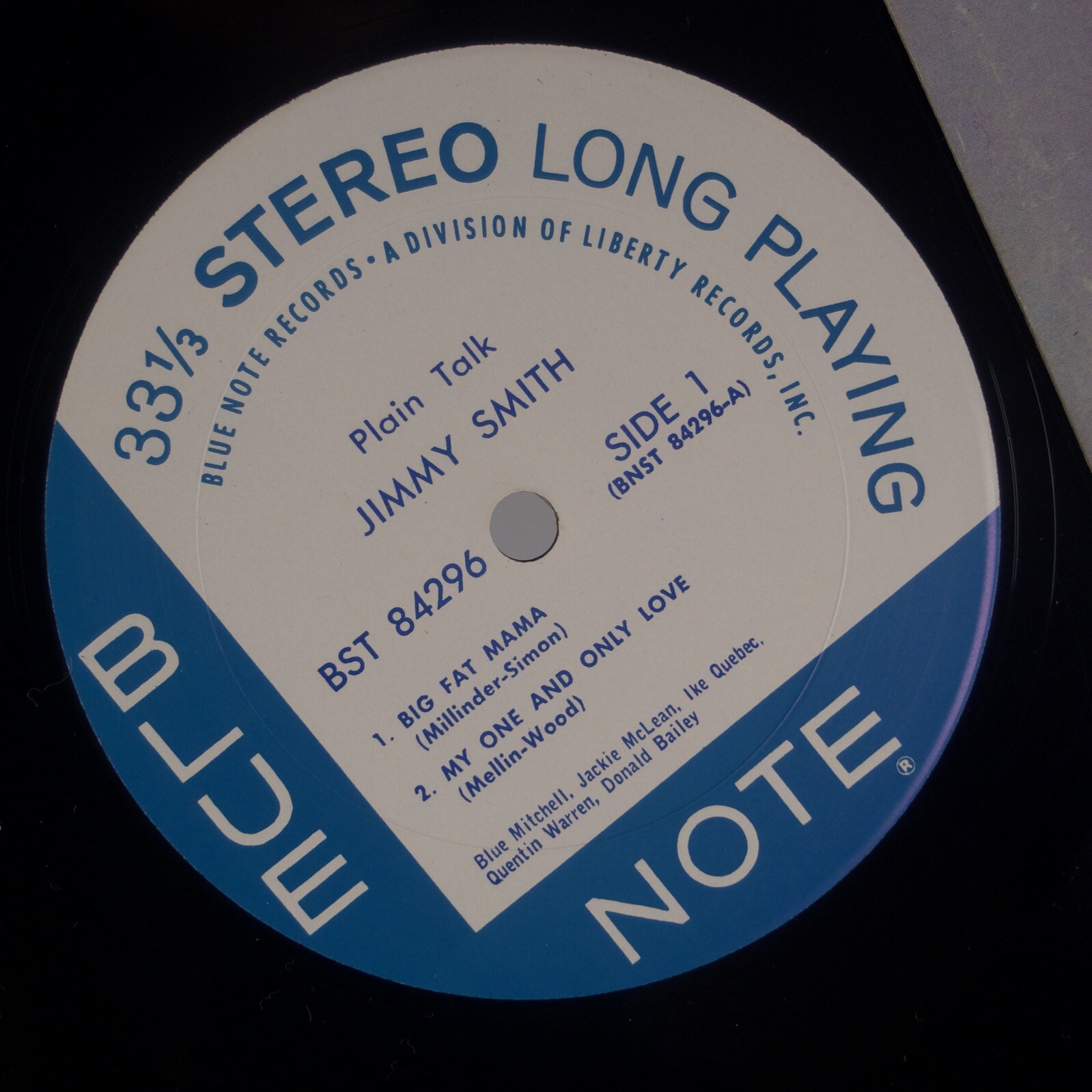 JIMMY SMITH: Plain Talk US Blue Note Jazz 84296 Jackie McLean, Ike ...