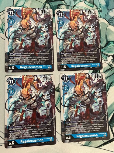 4x Regalecusmon BT10-027 C (Playset) Digimon CCG | Xros Encounter Near ...