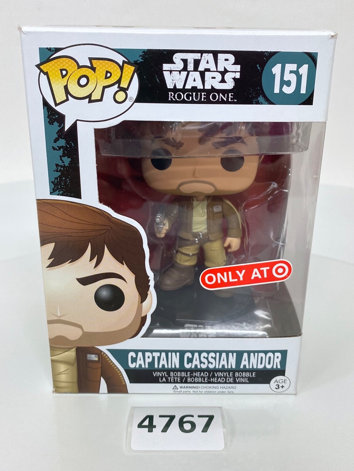 FUNKO POP! Star Wars Rogue One CAPTAIN CASSIAN ANDOR # 151 Target ...