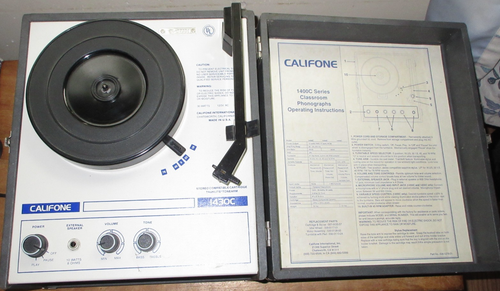 Vintage Califone 1430C School Classroom Phonograph Record Player ...