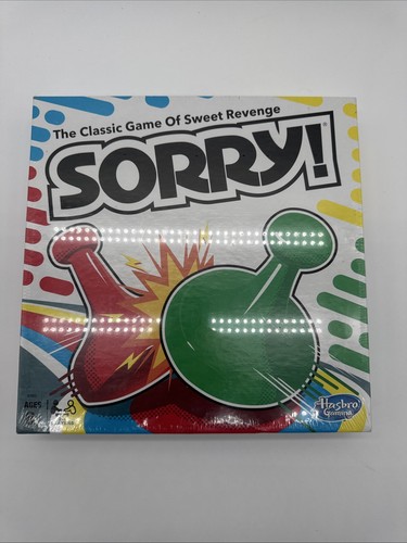 Sorry! Classic Hasbro Board Game for Kids Ages 6 and Up, Sorry Game 2-4 ...