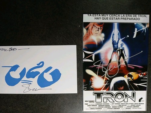 STEVEN LISBERGER Hand Signed Autograph 4X6 PHOTO & CARD -DIRECTOR & WRITER TRON | eBay