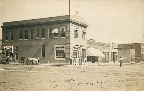 Real Photo Postcard Street Scene & Bank, Bayard, Iowa | eBay
