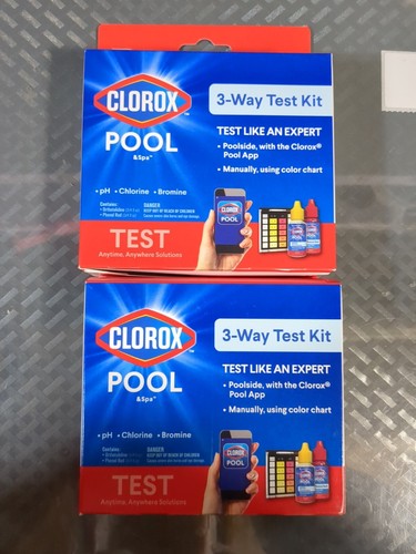 2 PK Clorox Pool & Spa 3-Way Water Test Kit pH Chlorine Bromine #21 | eBay