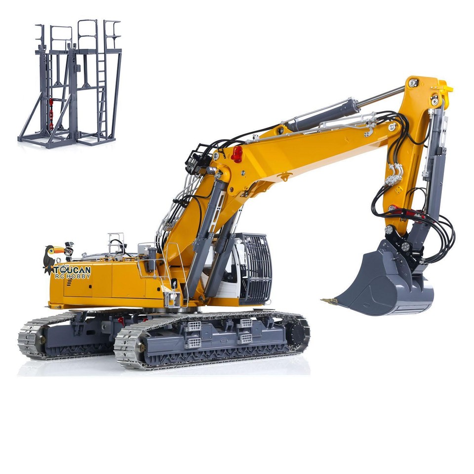 1/14 RC Full Hydraulic Excavator LESU LR960 Heavy Metal Construction ...