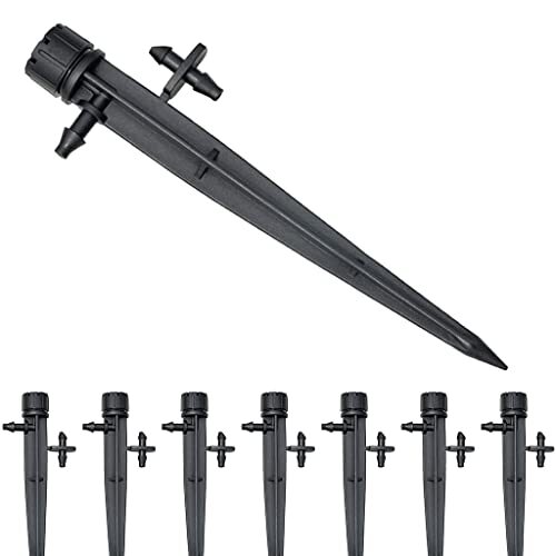 30 Pcs Drip Irrigation Launcher 360 Degree Adjustable With Stakes ...