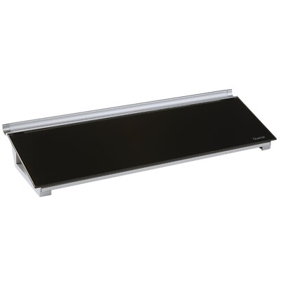 Quartet Glass Dry-Erase Desktop Computer Pad, 18" x 6", Black Surface ...