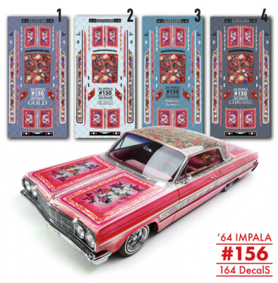 Inspire by Gypsy Rose '64 IMPALA Waterslide Decals 1/64 CUSTOM Hot Hw ...