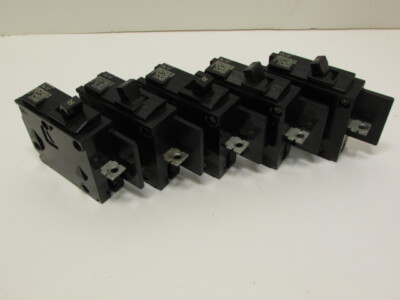 (5) CIRCUIT BREAKER BQ1B020 ITE 1 POLE 20 AMP 120/240 VOLTS BREAKER Set ...