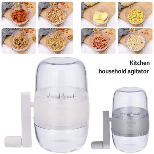 Nut Chopper Manual Nut Grinder with Stainless Steel Blades Detachable ...