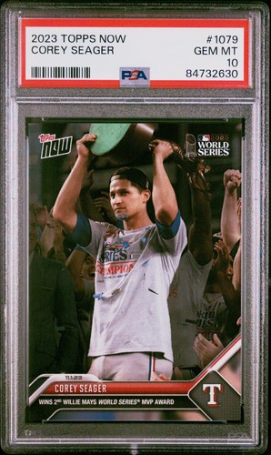 Corey Seager 2023 Topps Now World Series MVP Baseball Card #1079 Graded ...