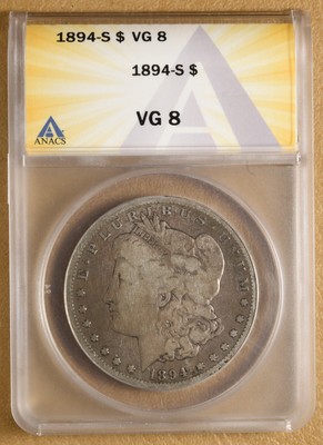 1894 S Morgan Silver Dollar ANACS VG8 | eBay