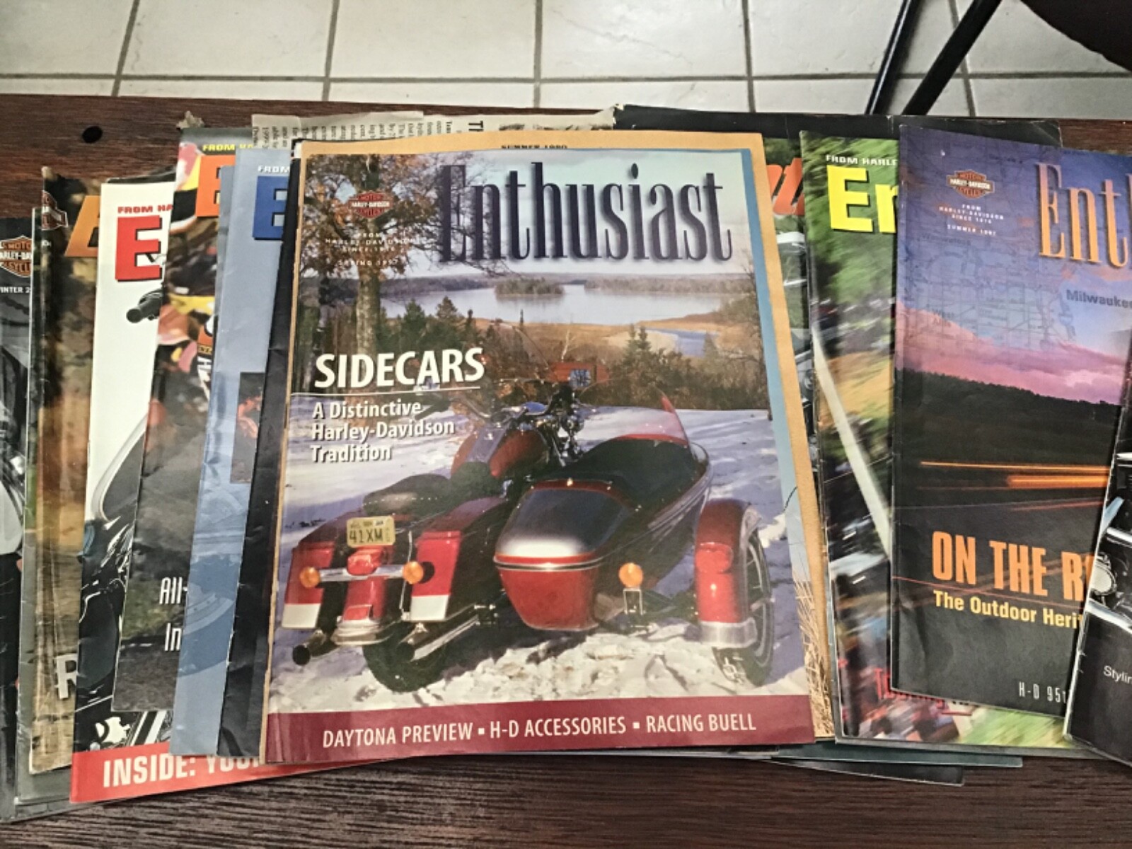 Mixed Lot of 19 1990’s Enthusiasts Magazines Harley Davidson Enthusiast ...