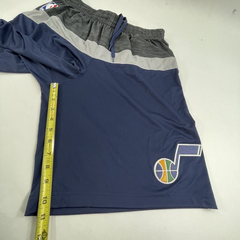 Adidas Utah Jazz Shorts Mens XL Gray/Blue Color Block NBA Basketball | eBay