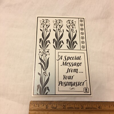 Postcard USPS A Special Message From Your Postmaster Happy Birthday ...