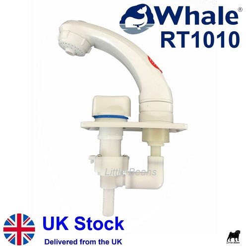 WHALE Elegance Single Cold Water Tap Caravan Motorhome Campervan White ...