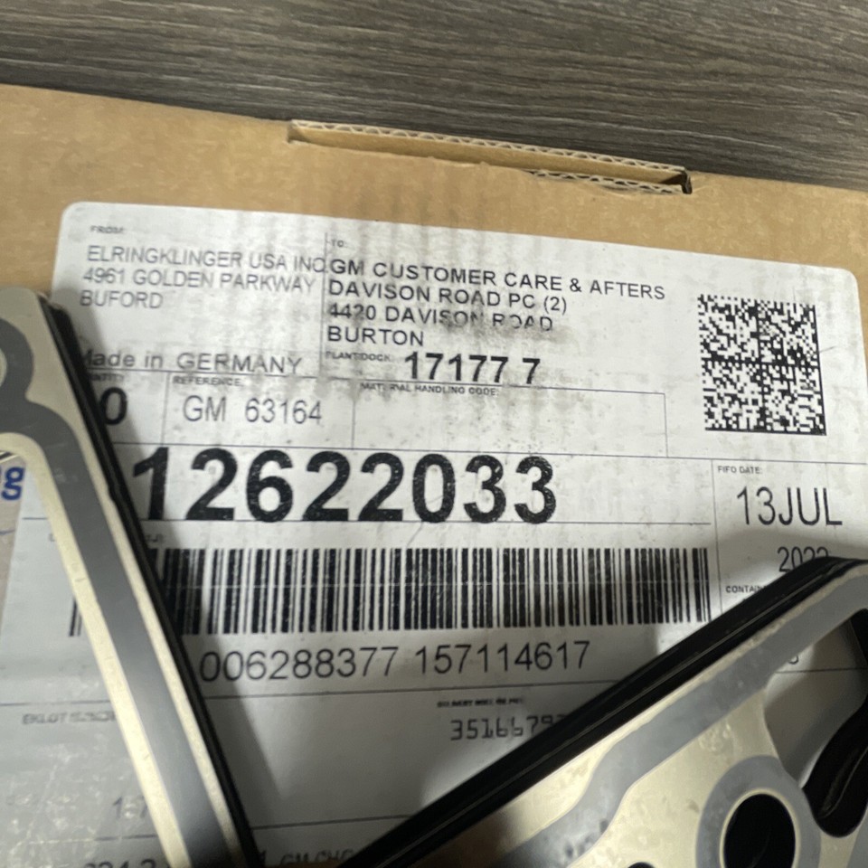 OEM Chevrolet Corvette GM Performance LS9 6.2L Cylinder Head Gasket ...