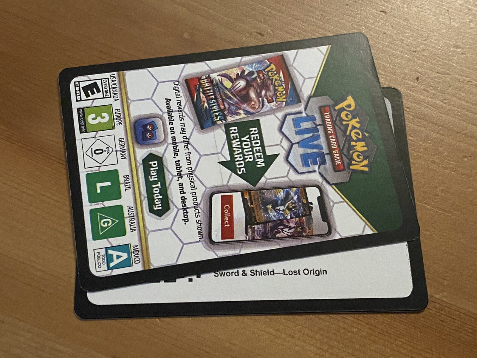 x10 Pokemon TCG Lost Origin Booster Pack Code Card Online PTCGO ...