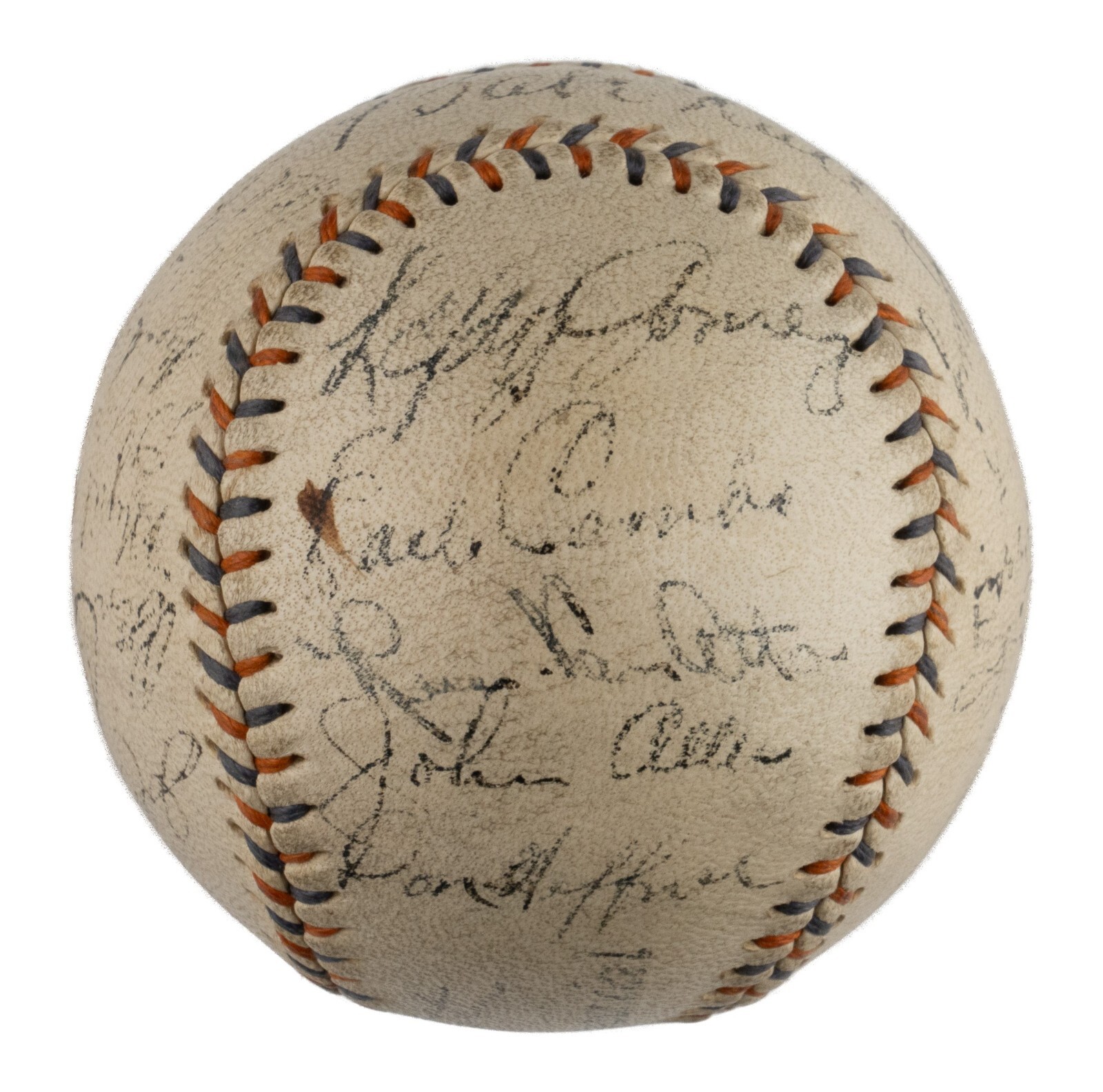 Babe Ruth & Lou Gehrig 1934 New York Yankees Team Signed Baseball JSA ...
