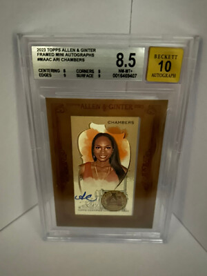 2023 Topps Allen & Ginter Framed Mini Autograph Ari Chambers | eBay