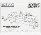 Alan Grove 308 Bracket Kit Set Alternator A/C Air Compressor SBC LWP 87 ...