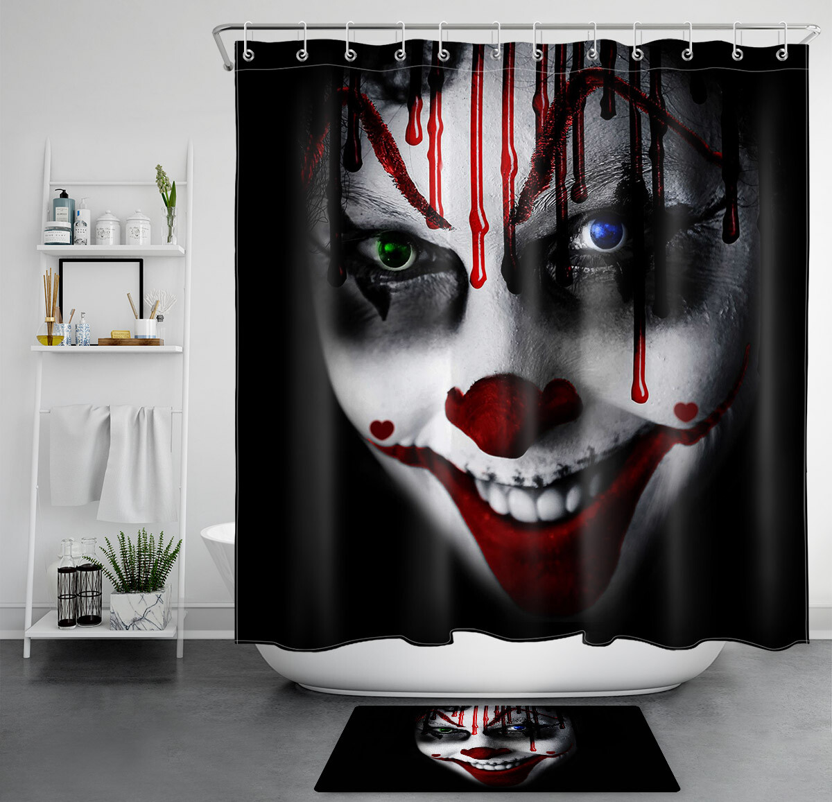 Scary Shower Curtain