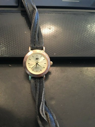 Women's Francesca's Watch, Gold Tone , Braided Leather Band, New ...