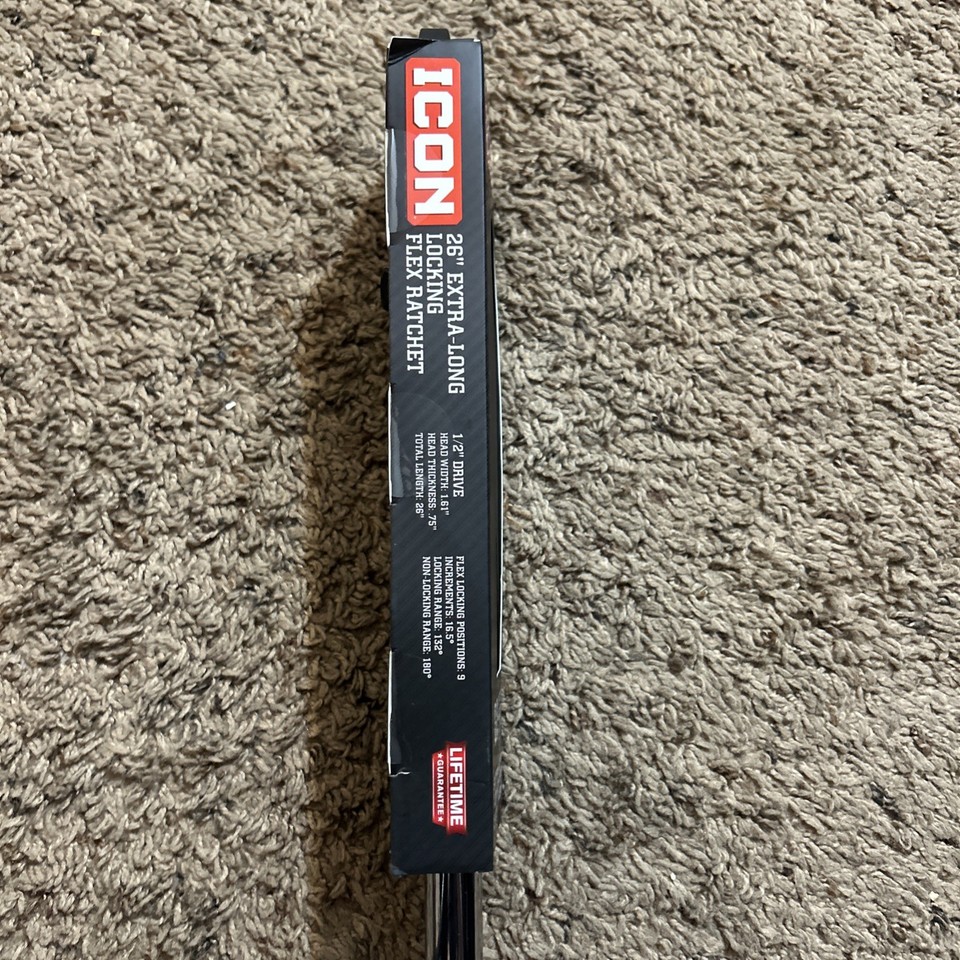 ICON (R3XLKG) - 1/2" Drive G2 26" Locking Flex Ratchet (70437) Brand ...