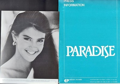 PARADISE PRESS KIT PHOEBE CATES w/13 PHOTOS + NOTES + FOLDER | eBay