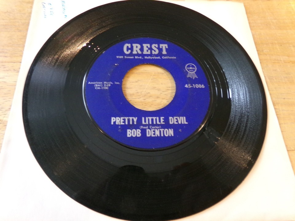 MEGA RARE! Bob Denton 45 - Thinkin' About You - Crest 45-1086 | eBay UK