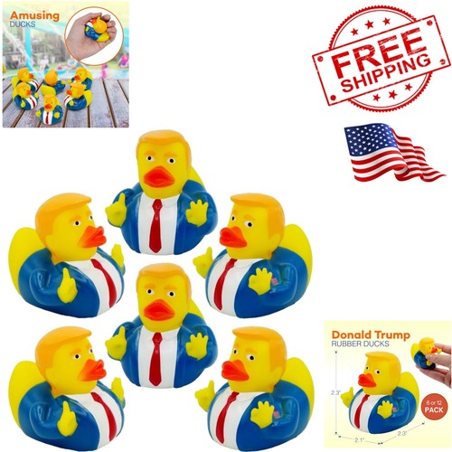 6 Durable Vinyl Rubber Ducks - Mini Size, Perfect for Party Favors and ...