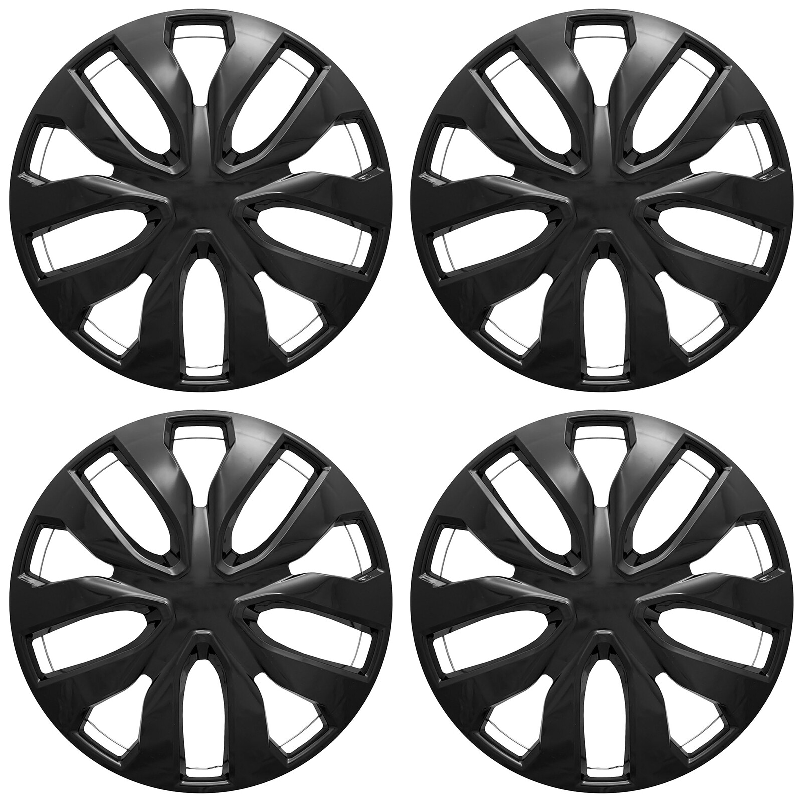 17" 10 Spoke Push On Gloss Black Wheel Cover Hubcaps for 2014-20 Nissan ...
