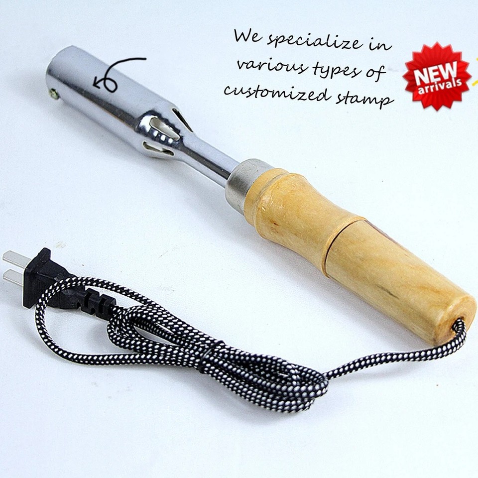 Custom made Brass logo stamp Wood Leather Seal heat Stamp brand ...