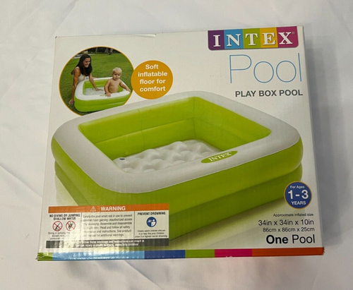 NEW Intex Square Baby Pool - Green, 34"x34"x10" | eBay