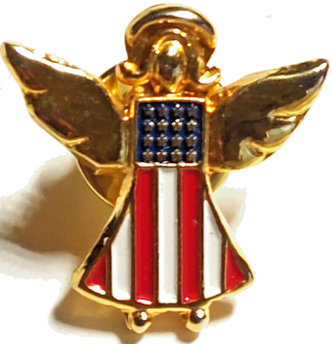 Angel/Flag Lapel Pin (080923) | eBay