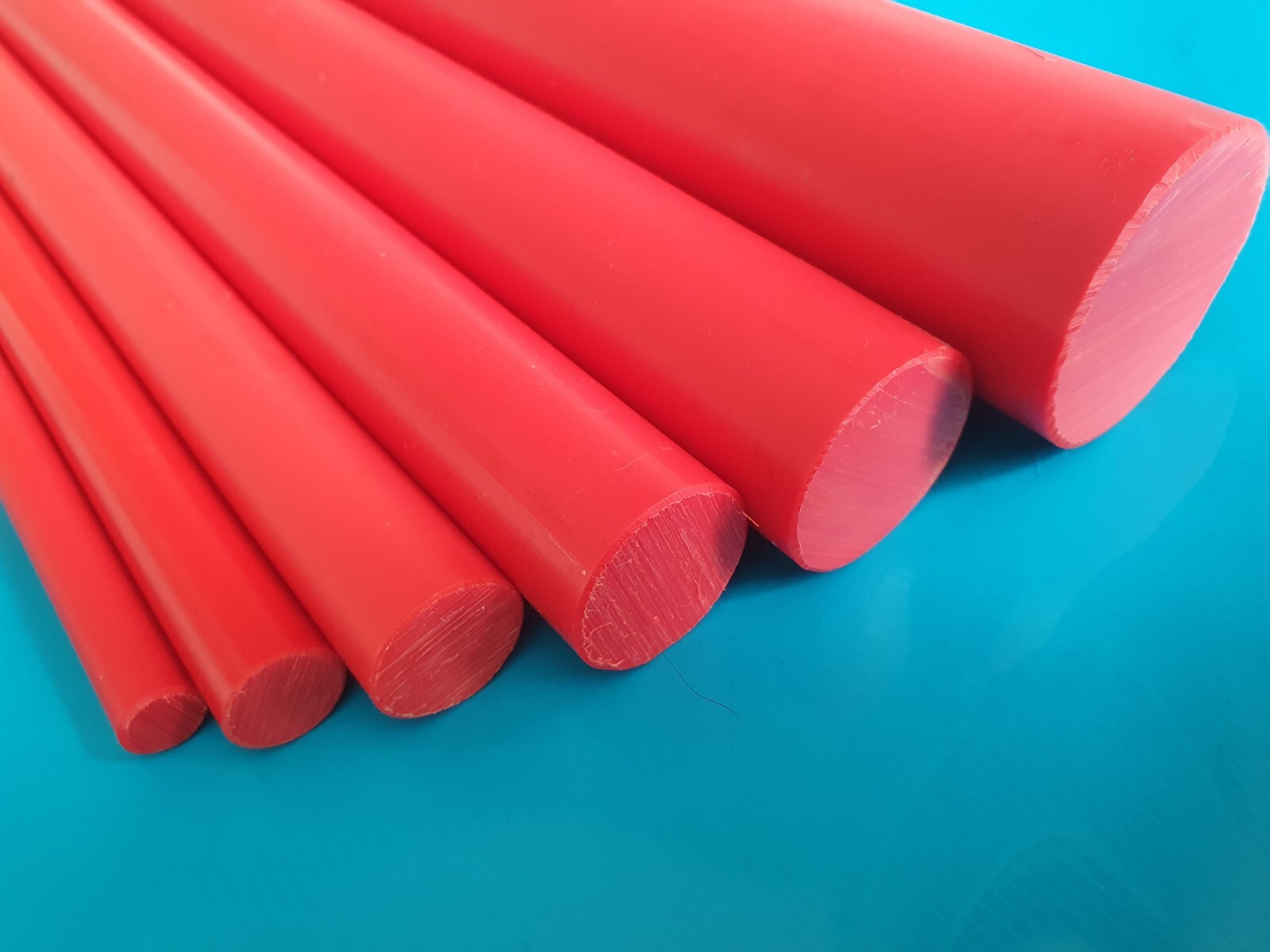 engineering plastic red pvc round 10mm 15mm 20mm 25mm 30mm 40mm nylon ...