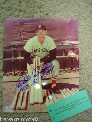 Boston Red Sox WALT DROPO SIGNED PHOTO W/ ROY 1950 inscribe | eBay