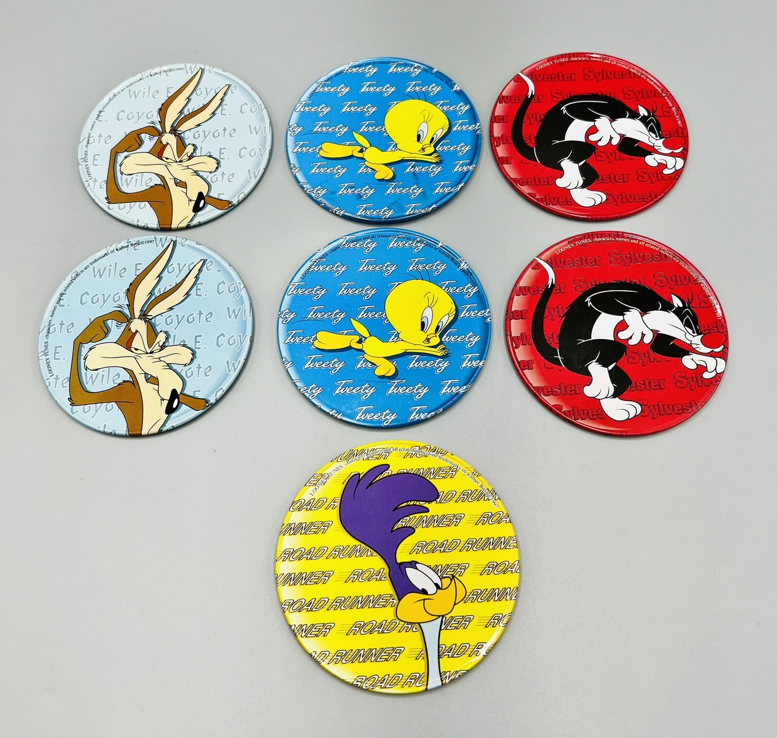 Lot Looney Tunes Wile E. Coyote Road Runner Tweety Sylvester Coaster ...