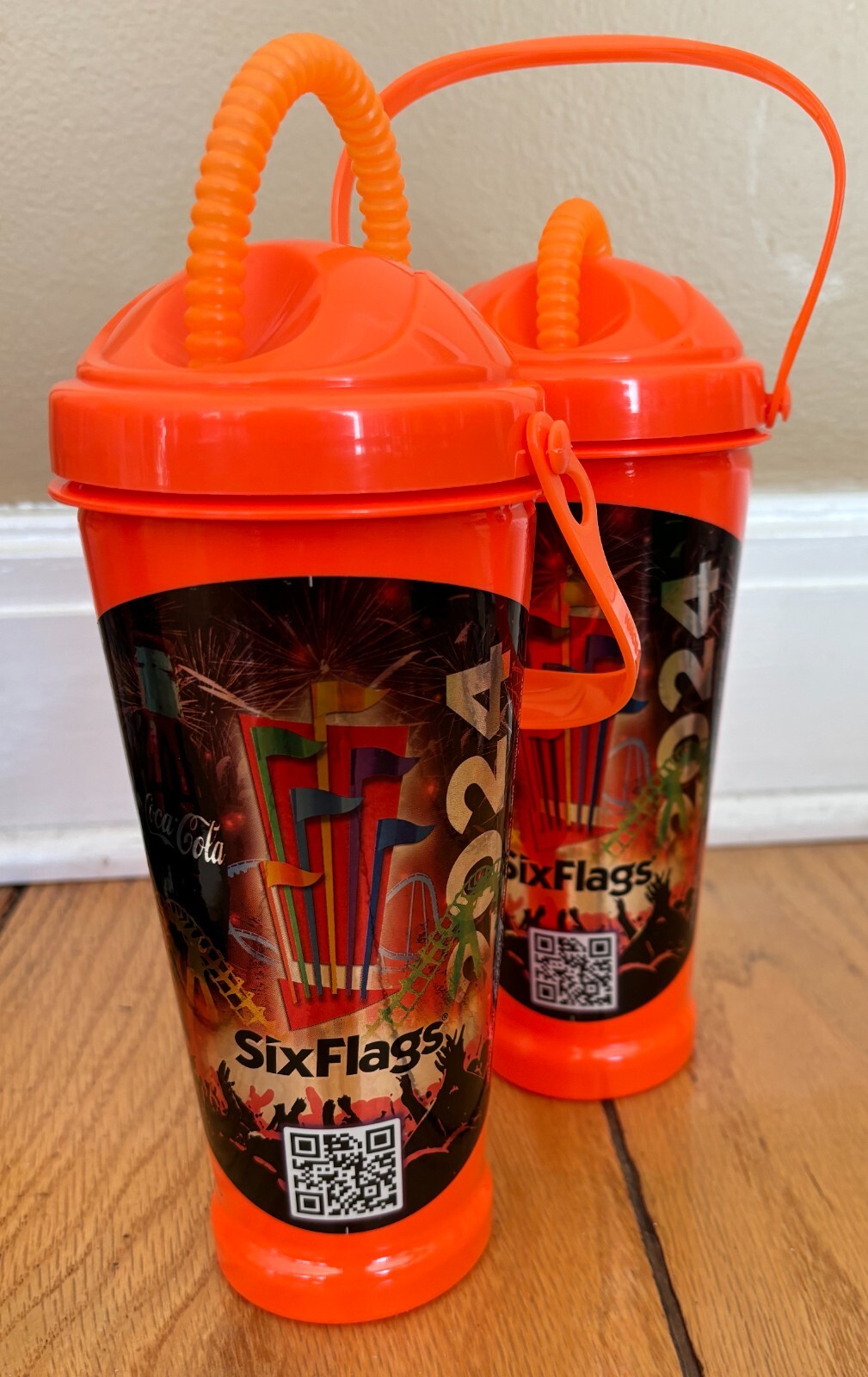 2024 Six Flags Drink Cup/Tumbler x 2 | eBay