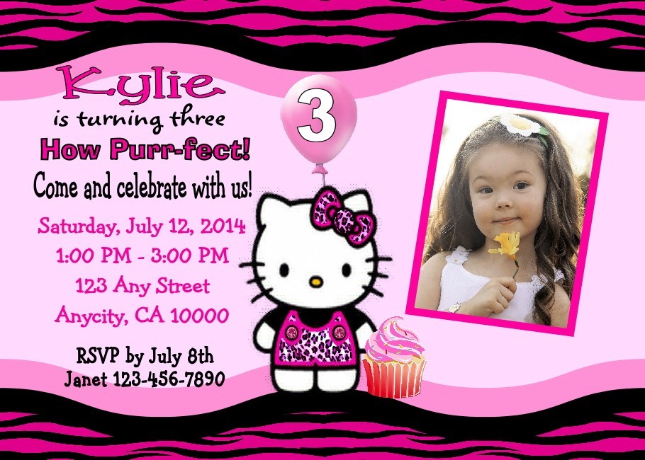 Hello Kitty Printable Birthday Cards Personalised Hello Kitty Birthday