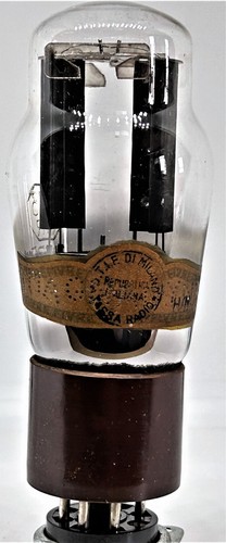 5y3 gr u50 Fivre Italy full wave rectifier tube black plate foil getter ...